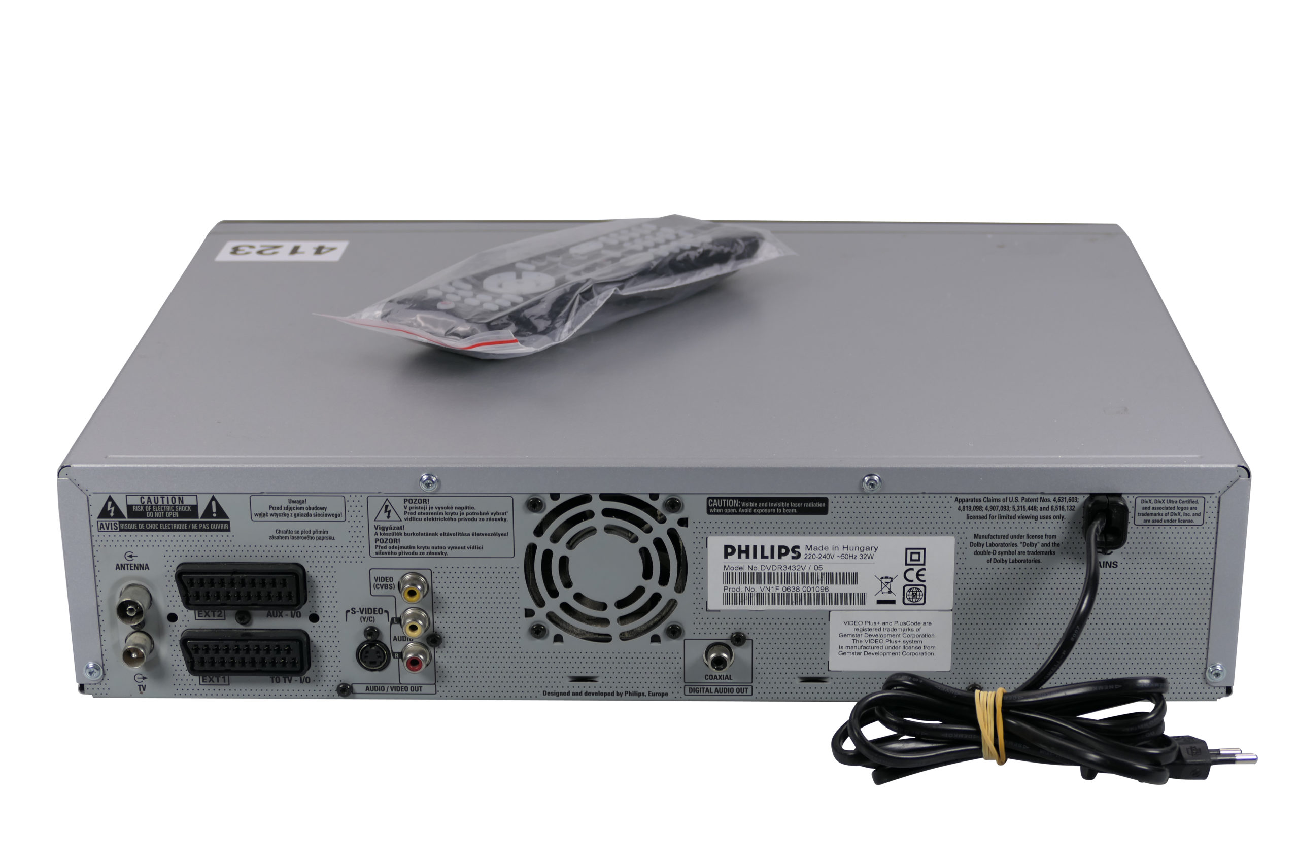 Philips DVDR3432V - DVD & VHS recorder (VHS copy to DVD) | VCRShop