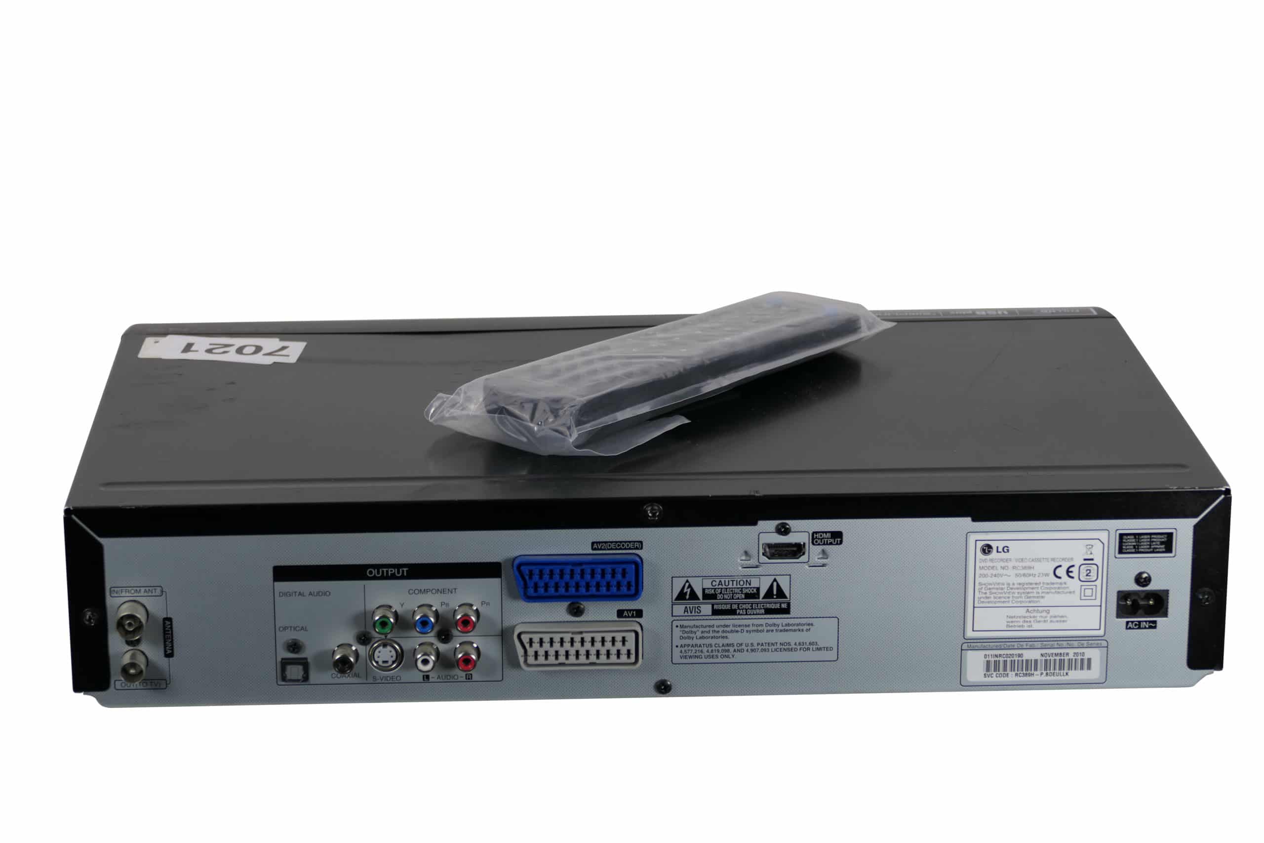 LG RC389H - VHS & DVD recorder + HDMI | VCRShop