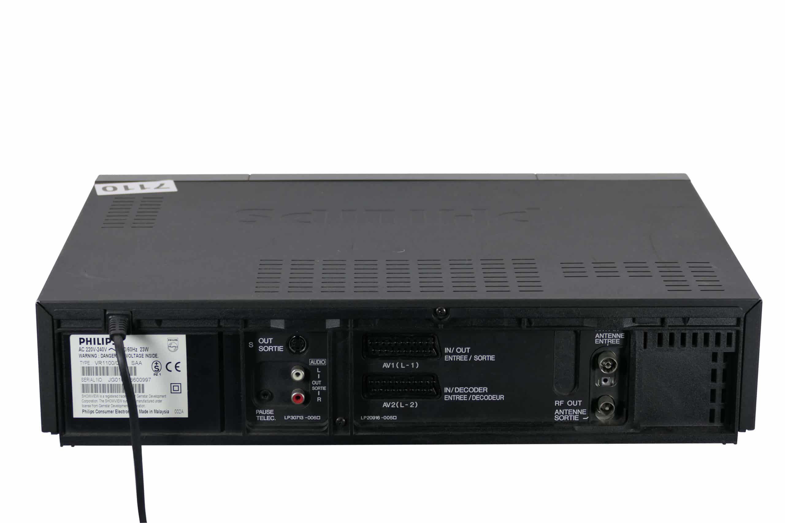 Philips VR1100/02 | Super VHS ET Recorder | Time Base Corrector (TBC ...