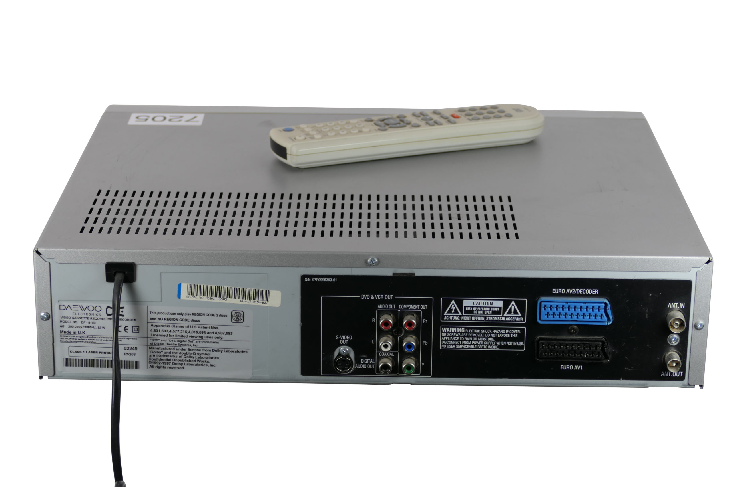 Daewoo DF-8150 - VHS & DVD recorder | VCRShop