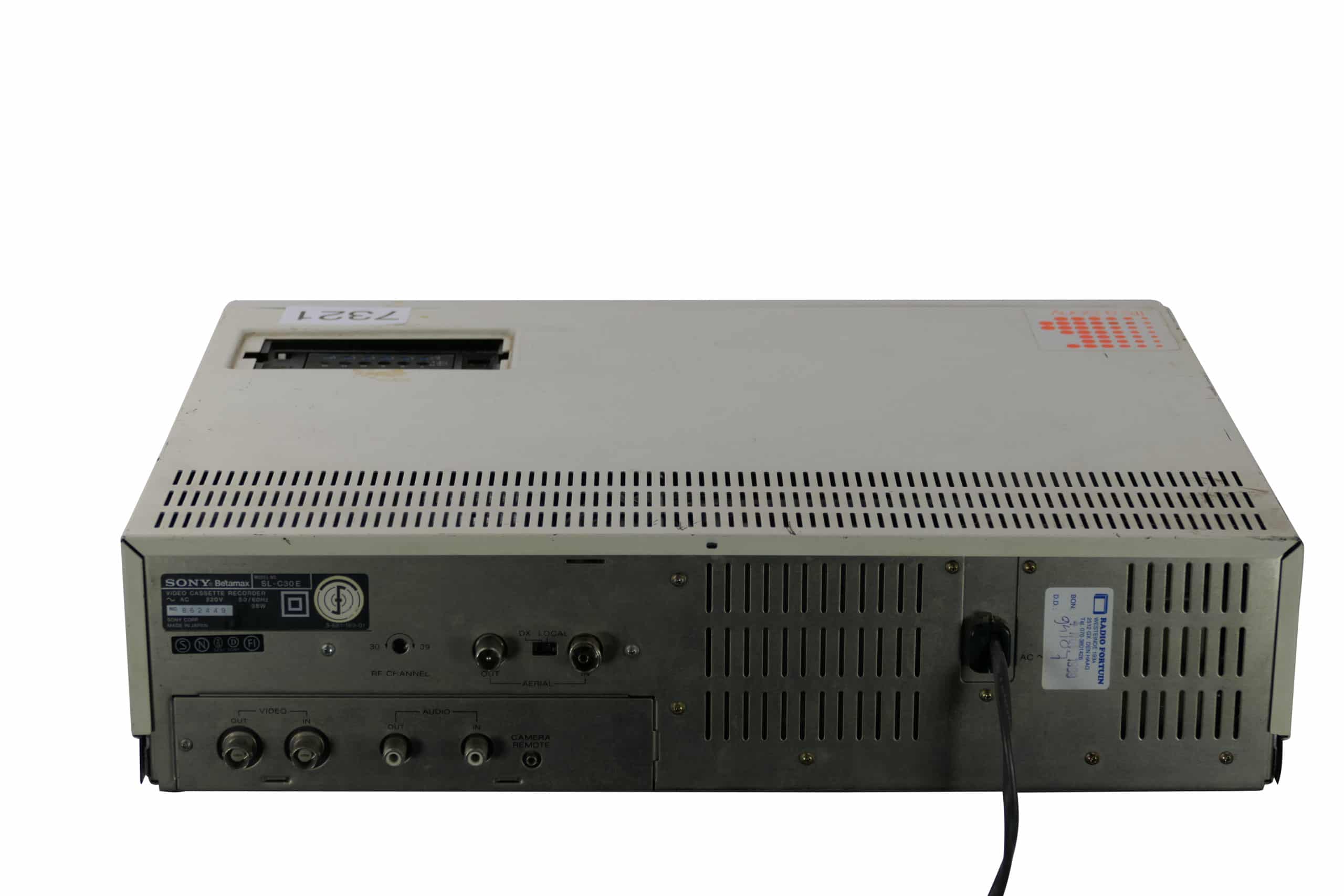 Sony SL-C30E - BETAMAX PAL | VCRShop