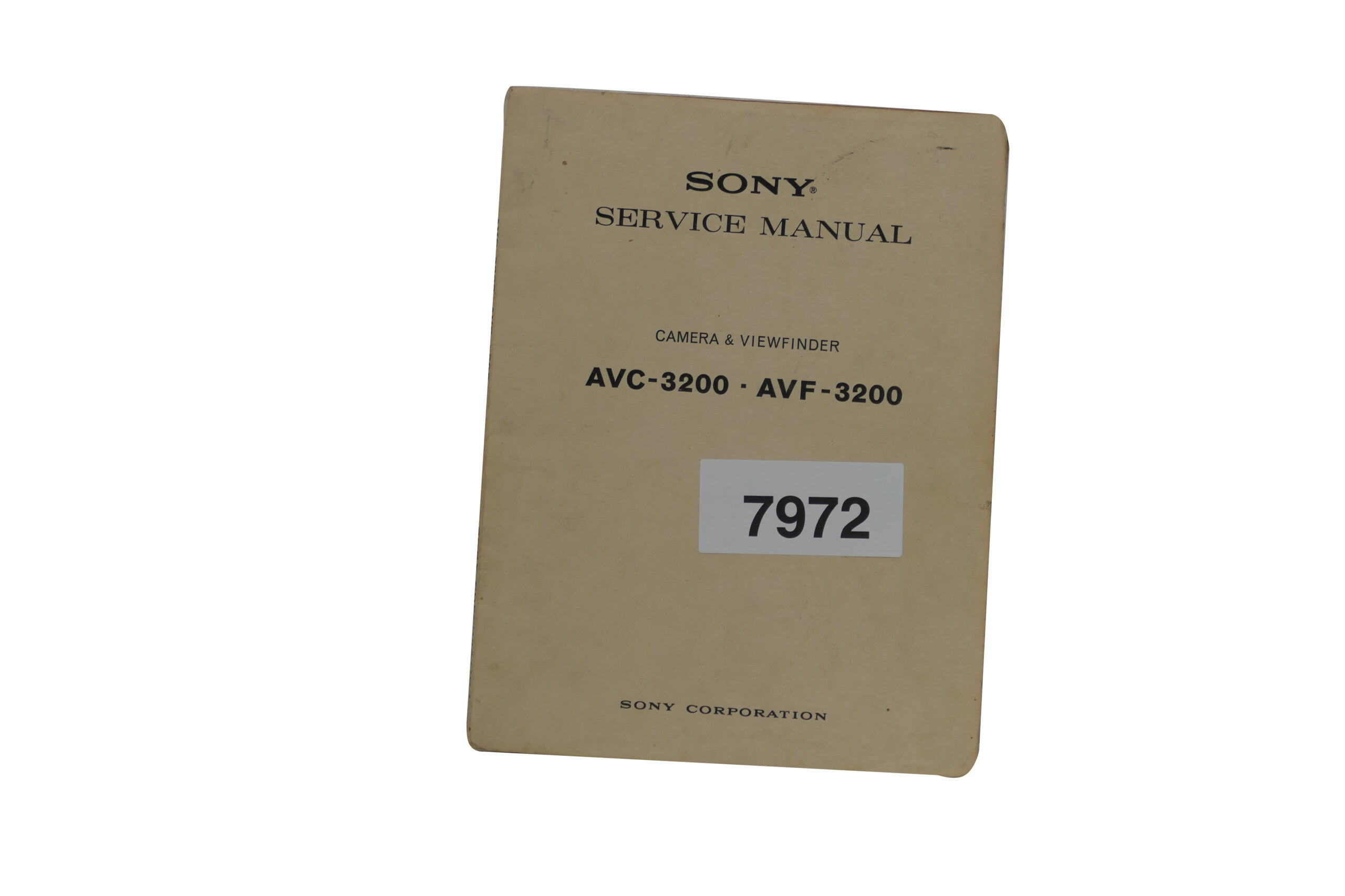 Sony AVC-3200 / AVF-3200 | Service Manual | VCRShop