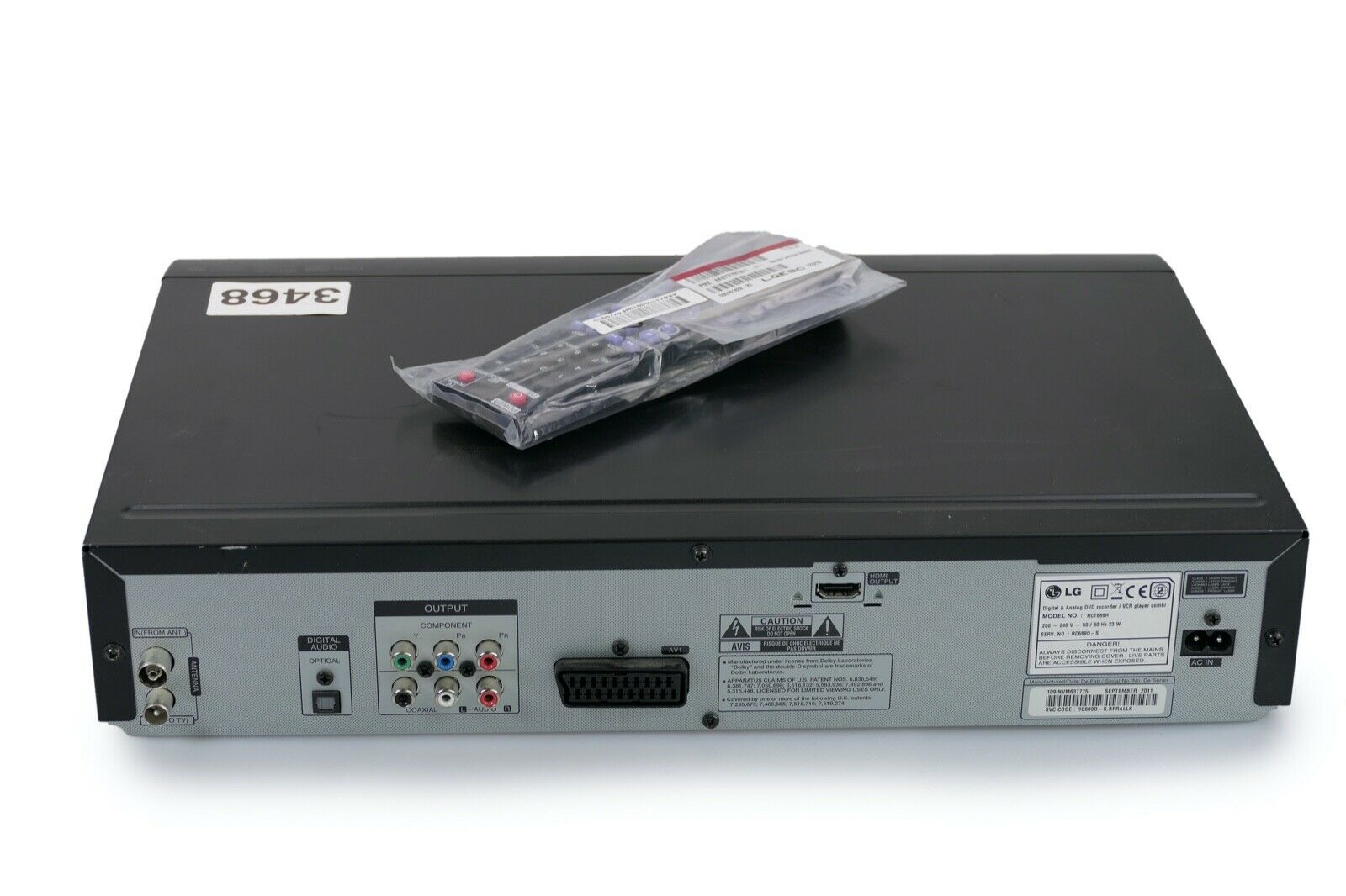 Lg Rct699H Dvd-Recorder/Vhs Kombi at Sebastian Montefiore blog