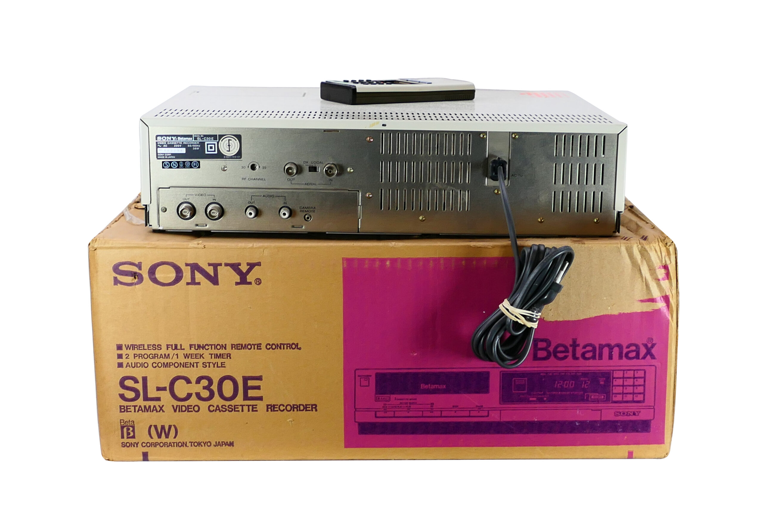 Sony SL-C30E | Betamax Videorecorder | Extremely Rare | Boxed | VCRShop