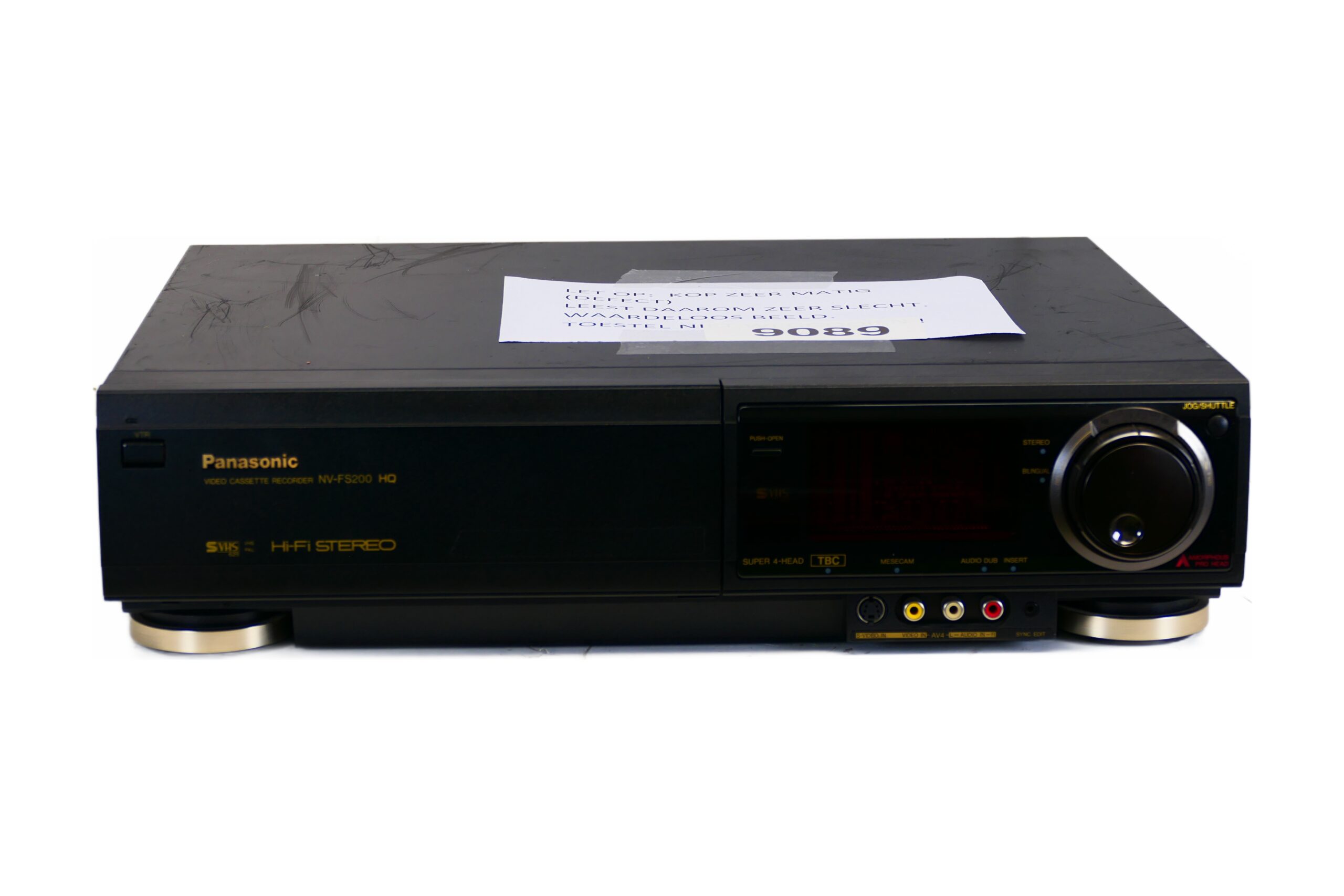 Panasonic NV-FS200 | S-VHS Recorder | Time Base Corrector (TBC) | PAL ...