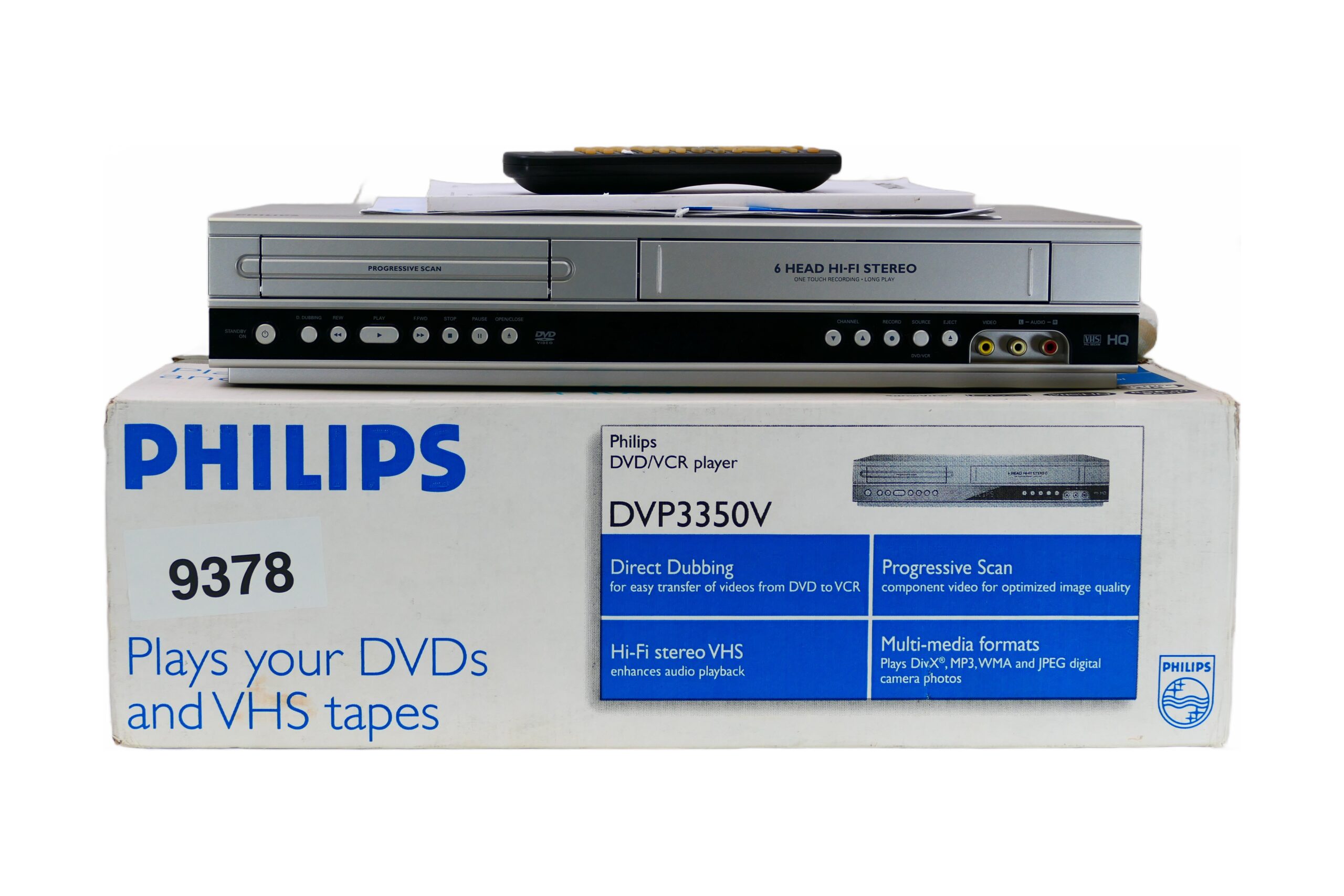 Philips DVP3350 | VHS Recorder / DVD Player | BOXED | VCRShop
