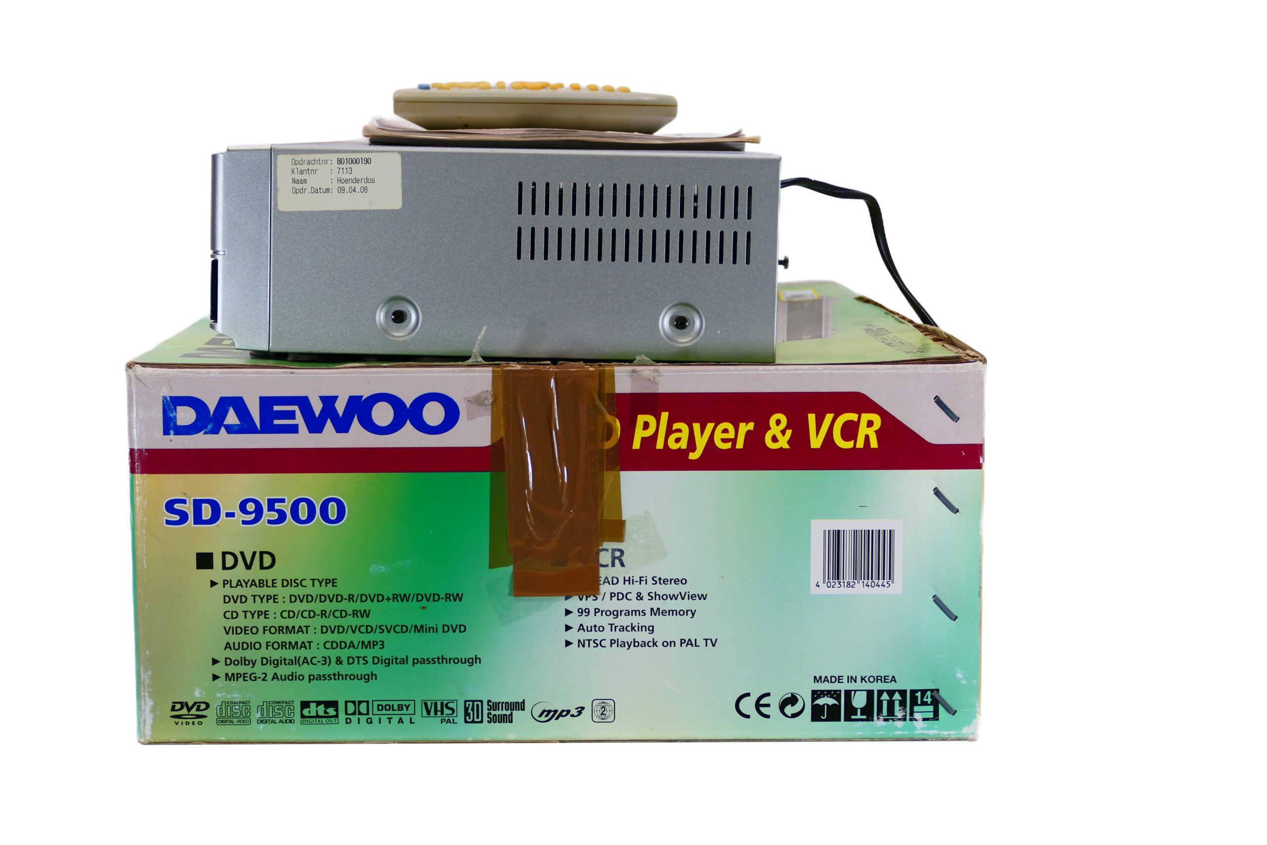 Daewoo SD-9500 | VHS Recorder / DVD Player | BOXED | VCRShop