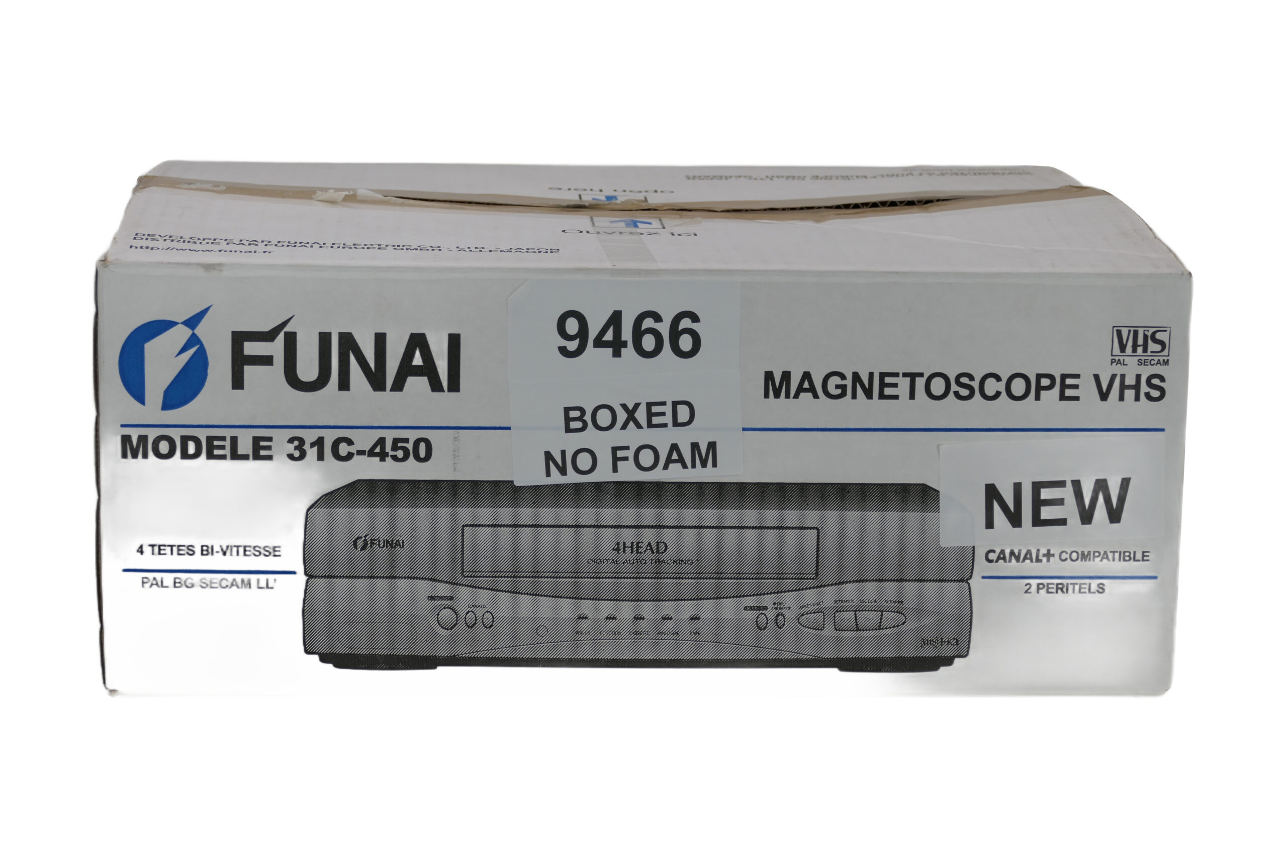 Funai 31C-450 | VHS Videorecorder | PAL & SECAM | NEW IN BOX | VCRShop